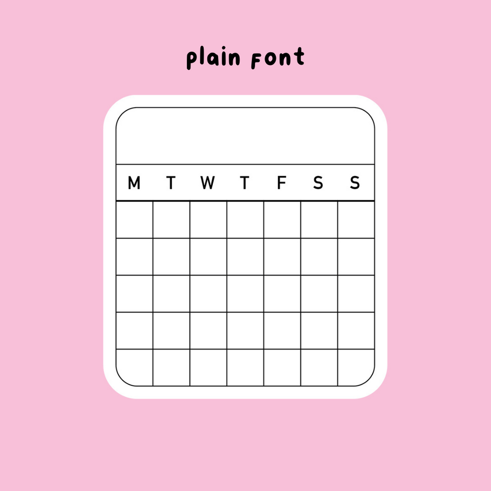 Habit tracker sticker sheet – Bubblegumfringe