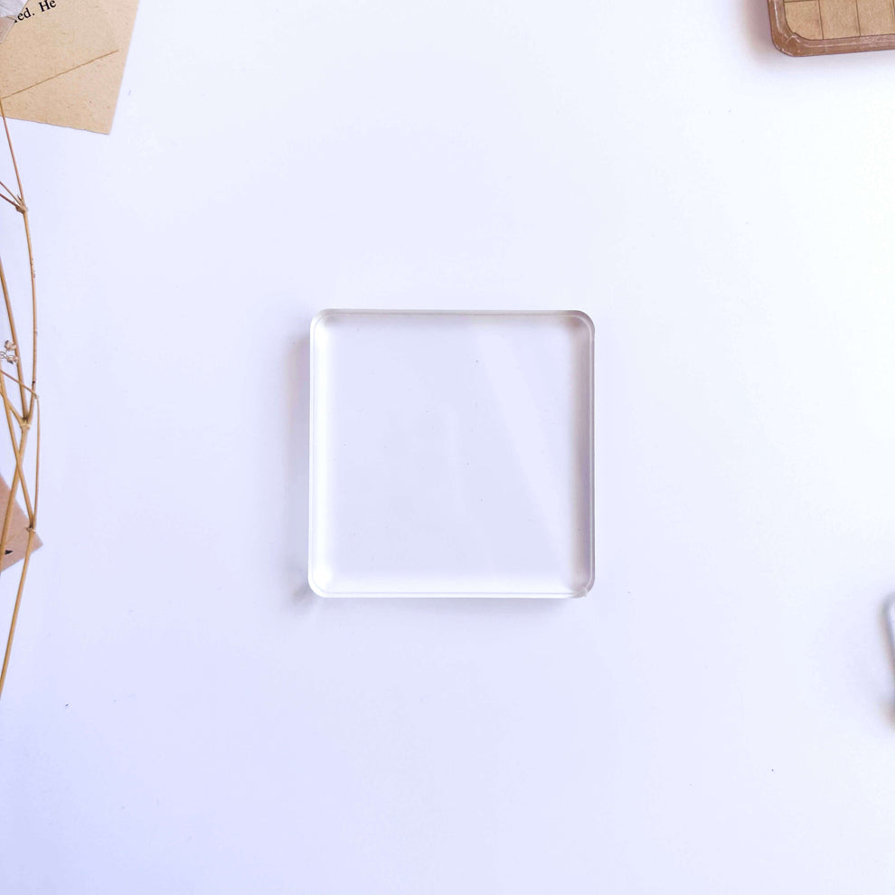 Clear acrylic stamp blocks - Various sizes – Bubblegumfringe
